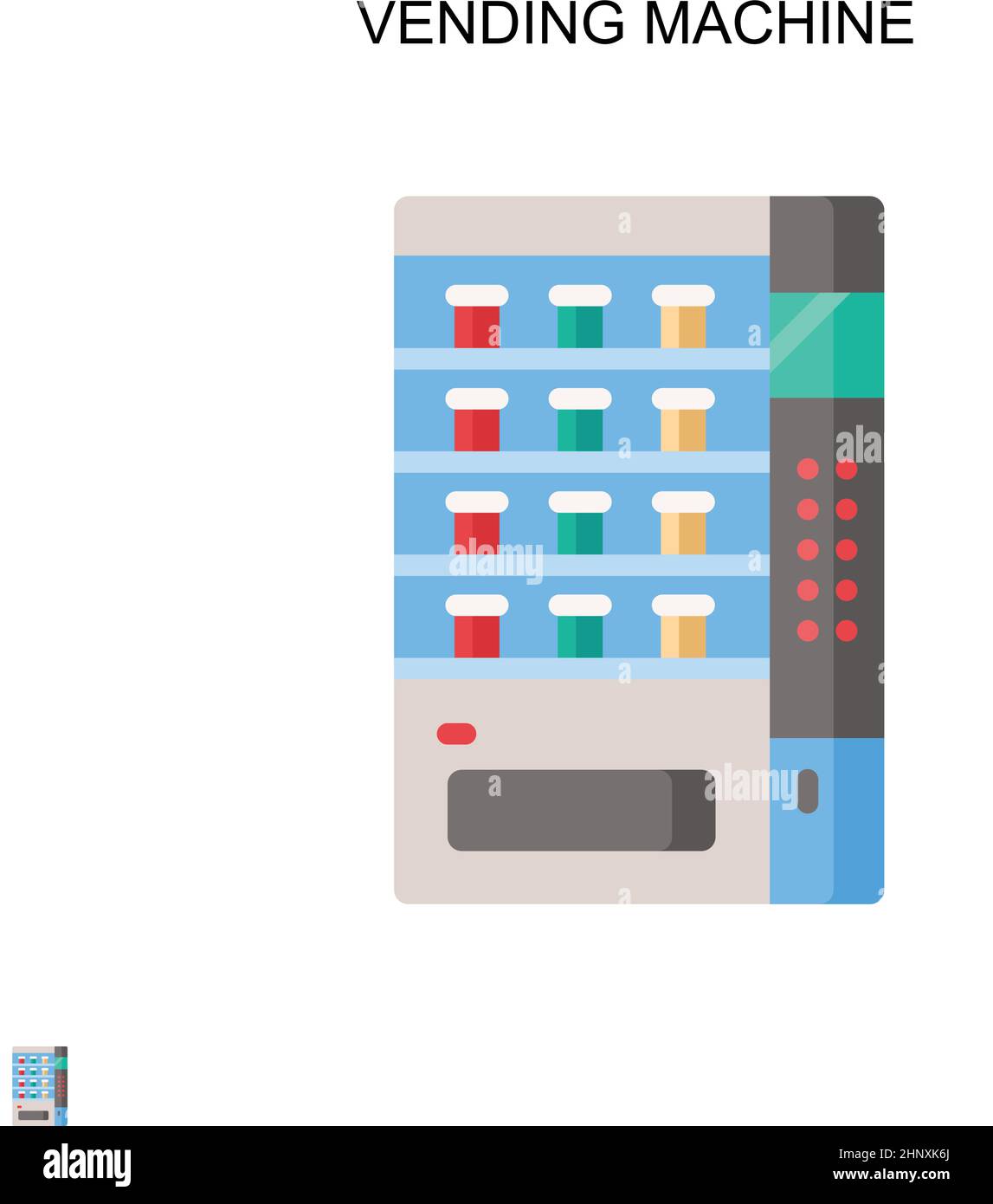 Vending machine Simple vector icon. Illustration symbol design template ...