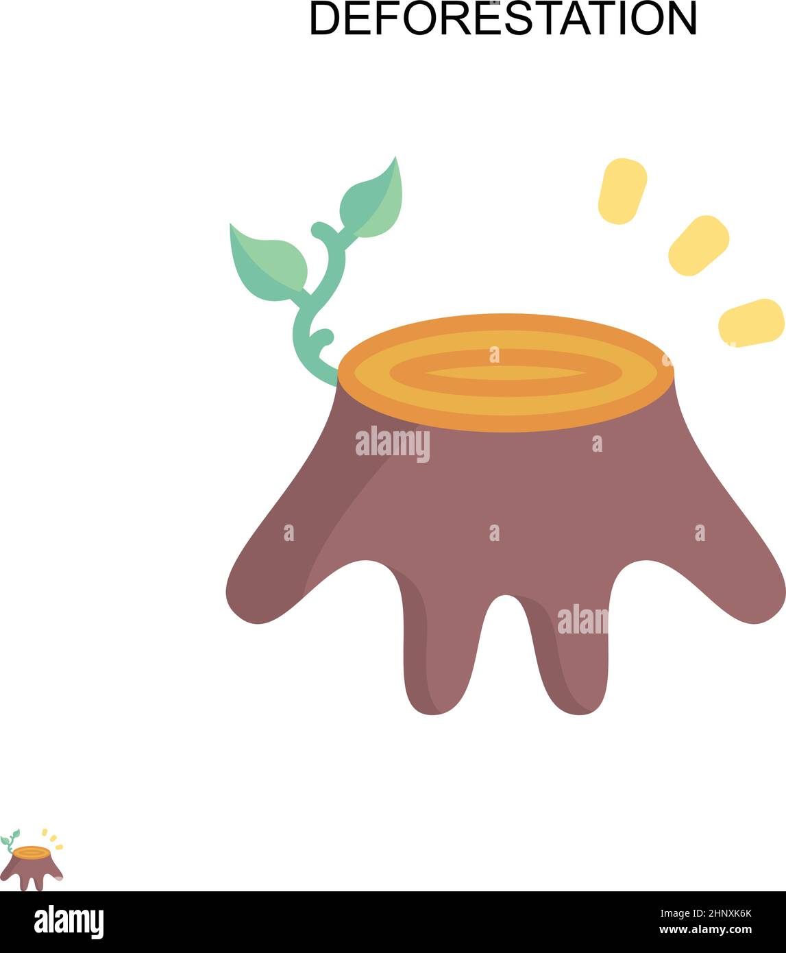 Deforestation landscape Stock Vector Images - Alamy