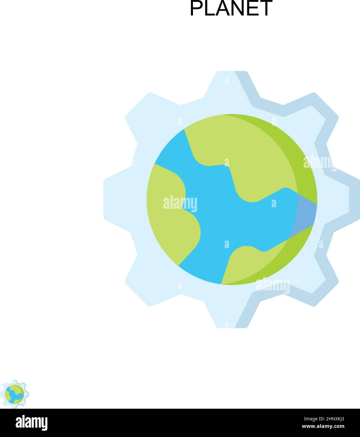 Planet Simple vector icon. Illustration symbol design template for web ...