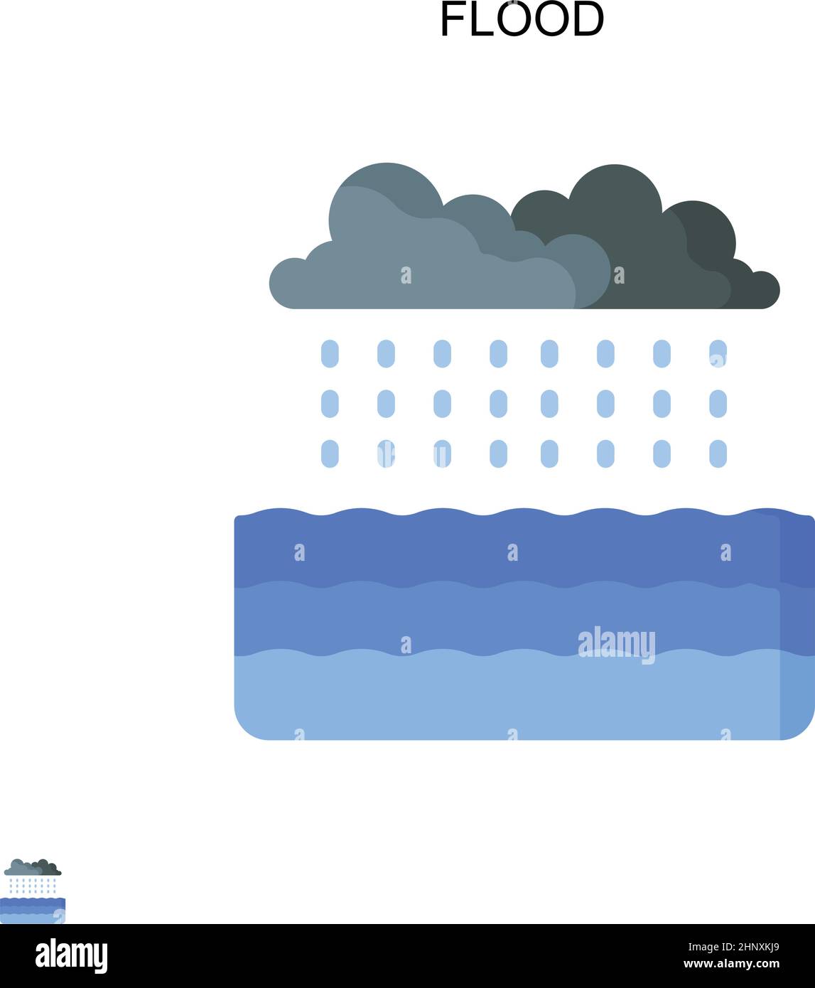 Flood icon hi-res stock photography and images - Alamy