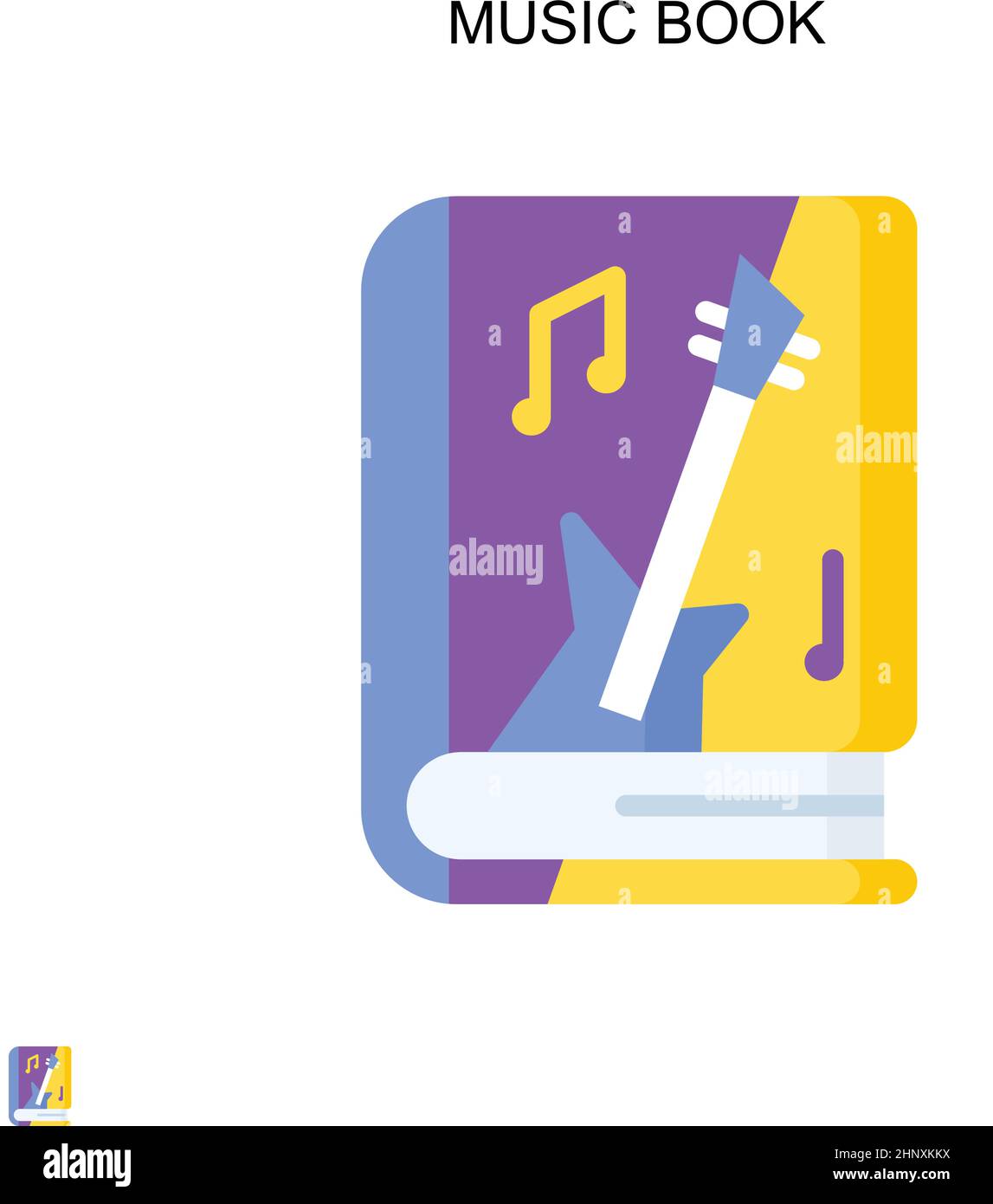 Book with piano sheet music Stock Vector Images - Alamy