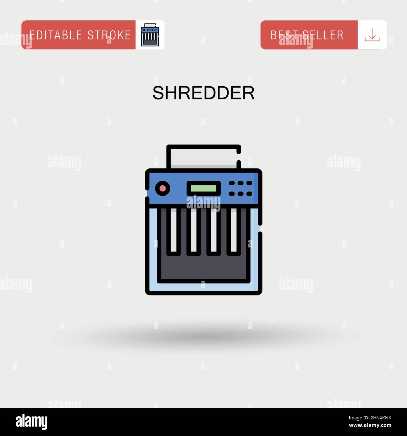 Paper shredder machine Stock Vector Images - Alamy