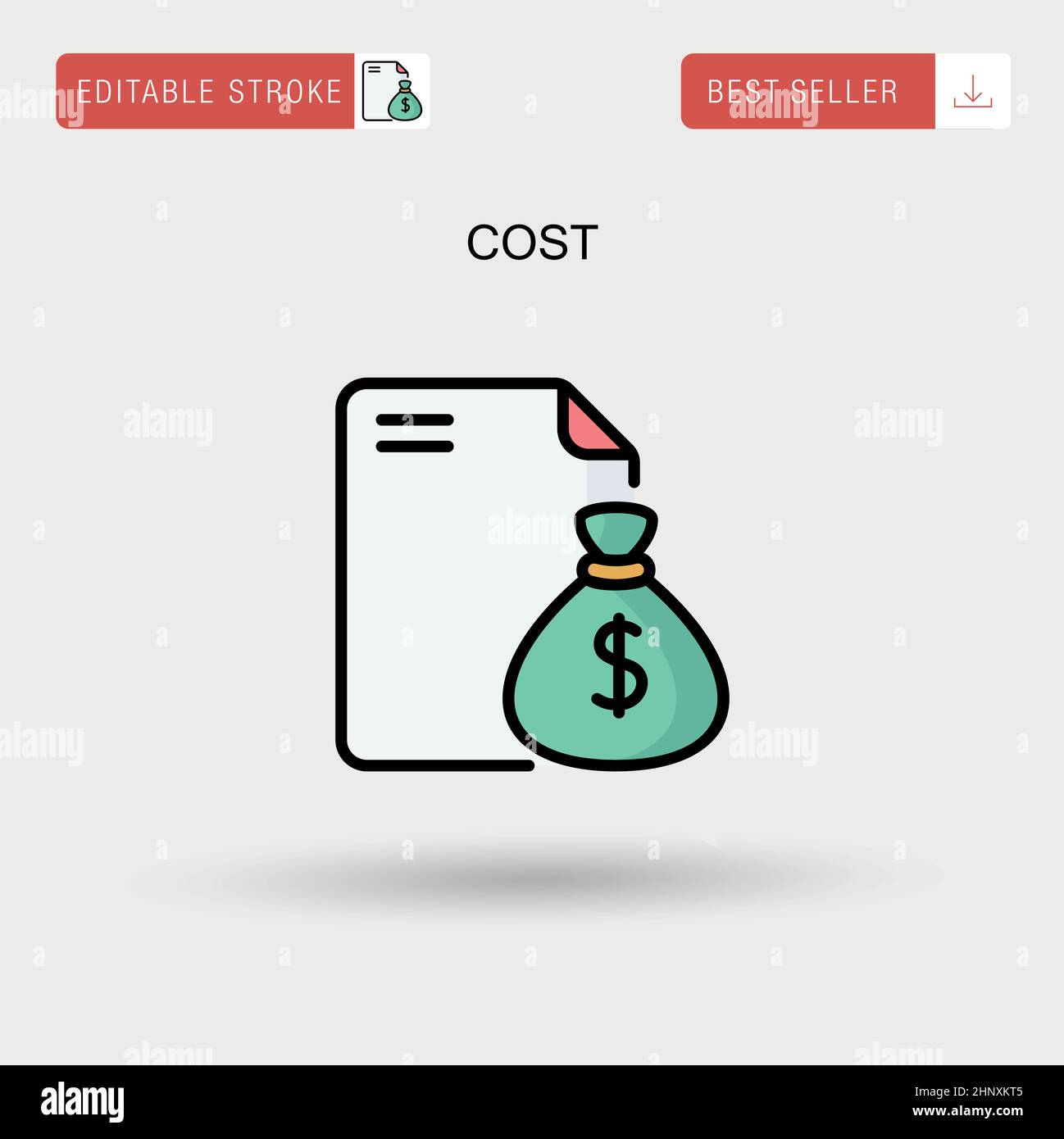Cost optimization vector line Stock Vector Images - Alamy