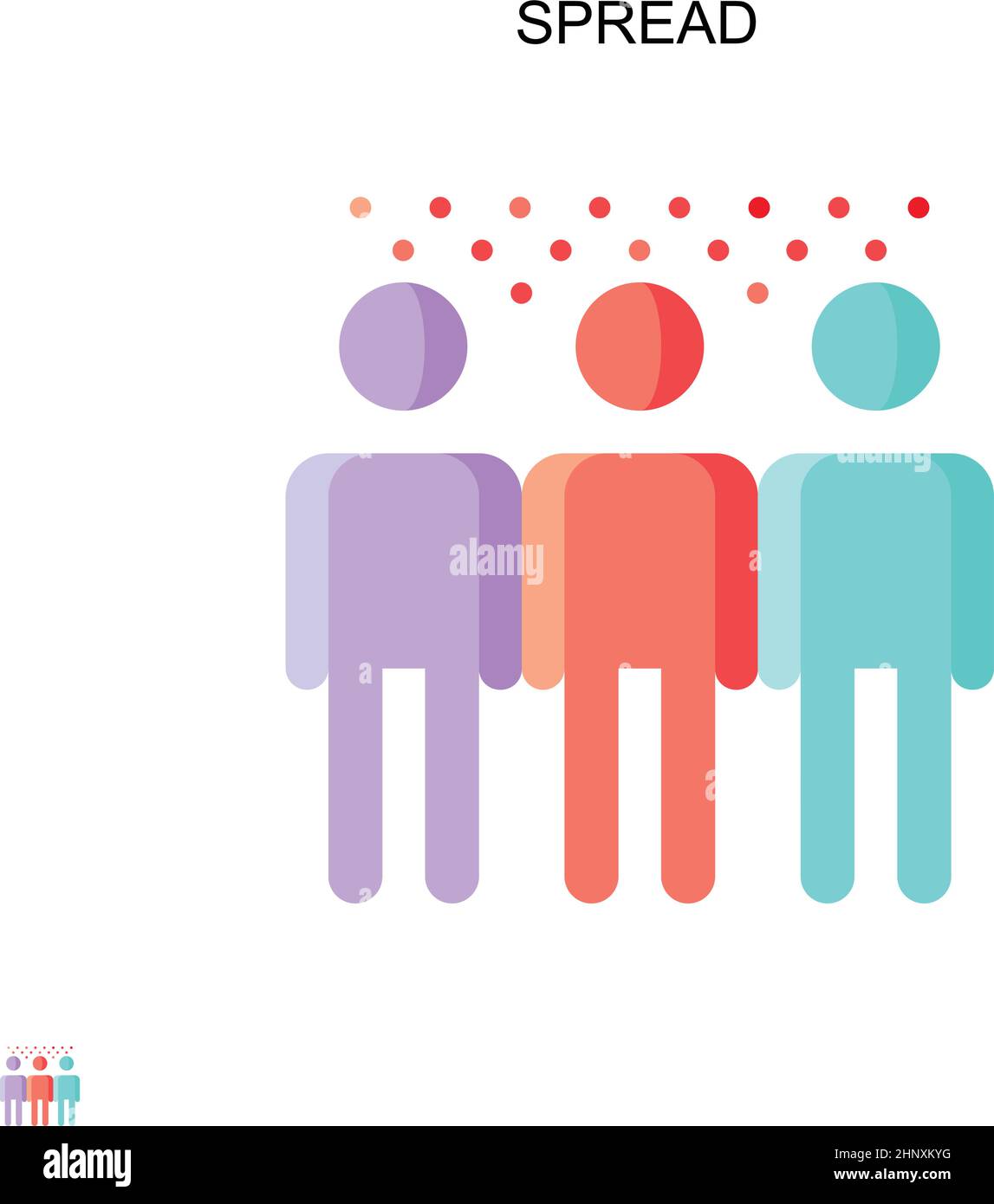 Spread Simple vector icon. Illustration symbol design template for web ...