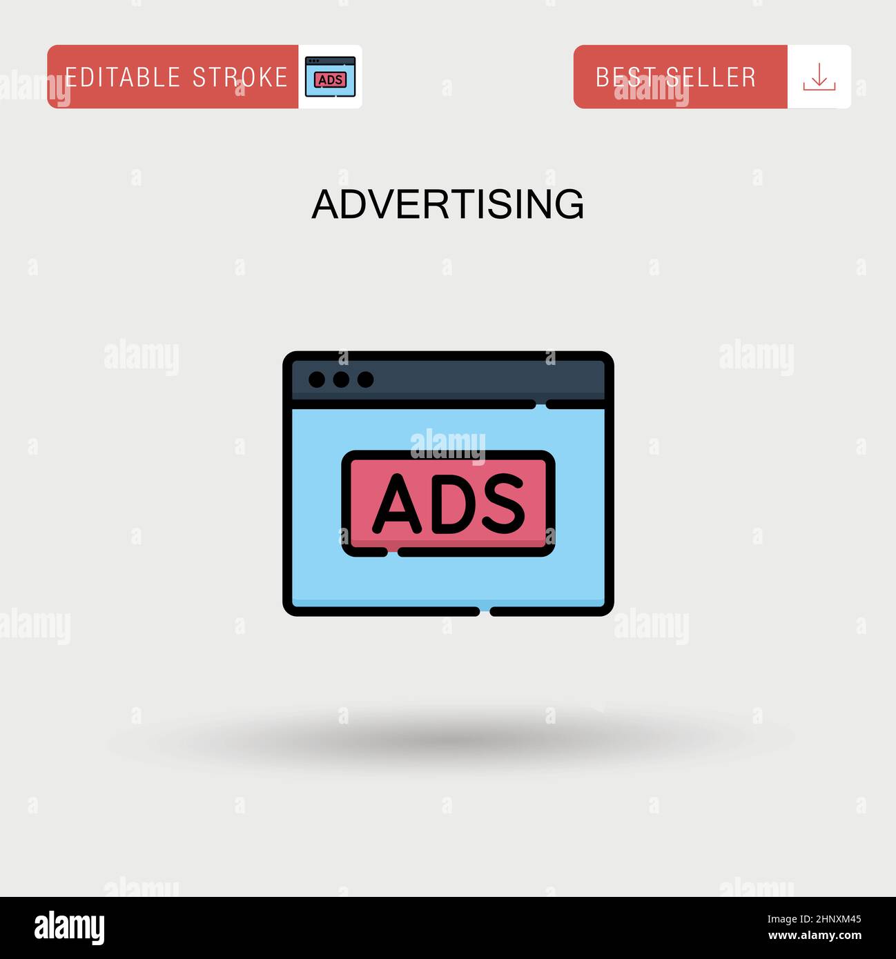 Advertising Simple vector icon Stock Vector Image & Art - Alamy