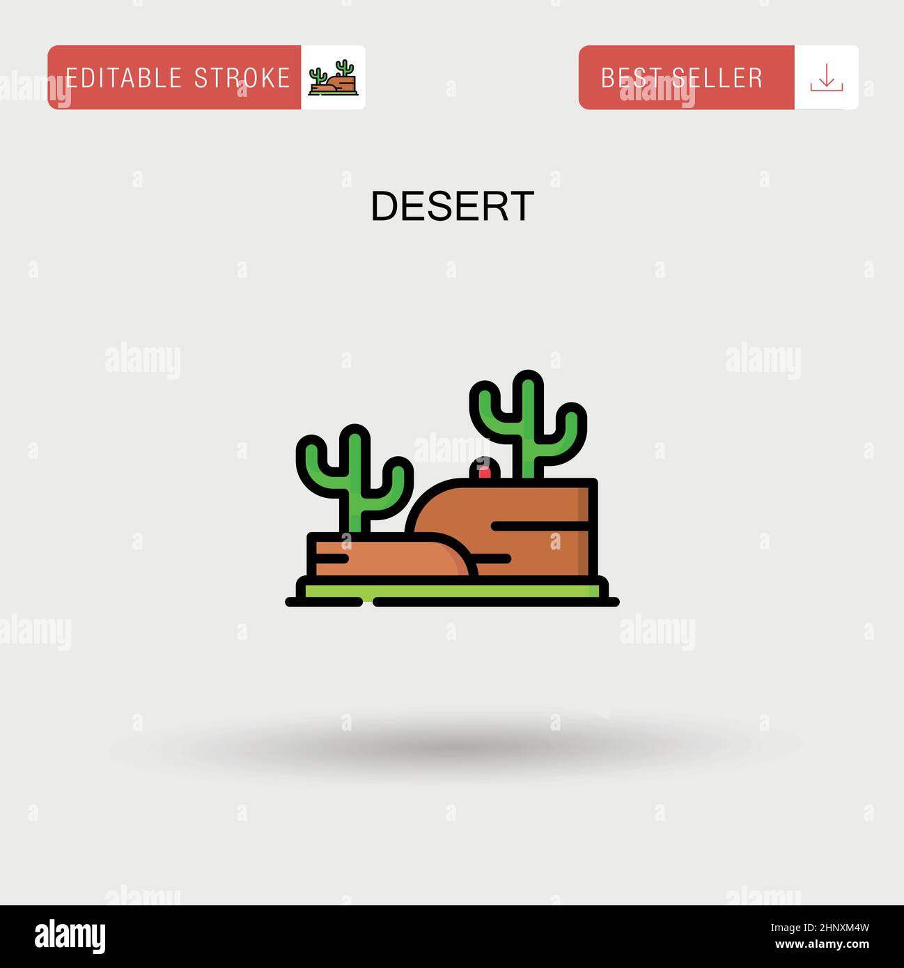 Desert Simple vector icon Stock Vector Image & Art - Alamy