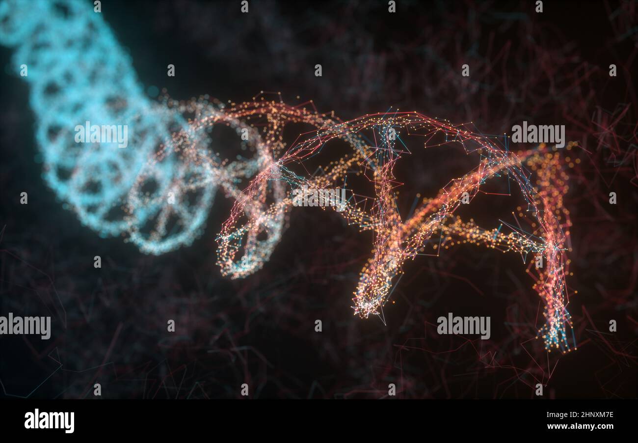 Abstract image of genetic codes DNA. Concept image for use as ...