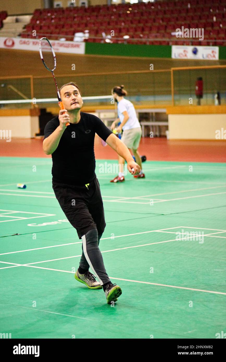 Badminton player net hi-res stock photography and images - Alamy