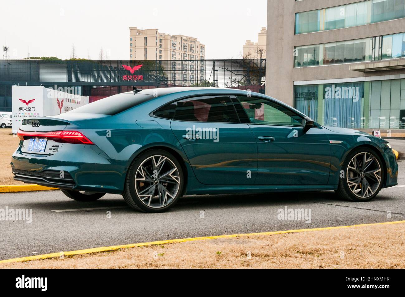 Audi A7L photographed in Shanghai, China Stock Photo - Alamy