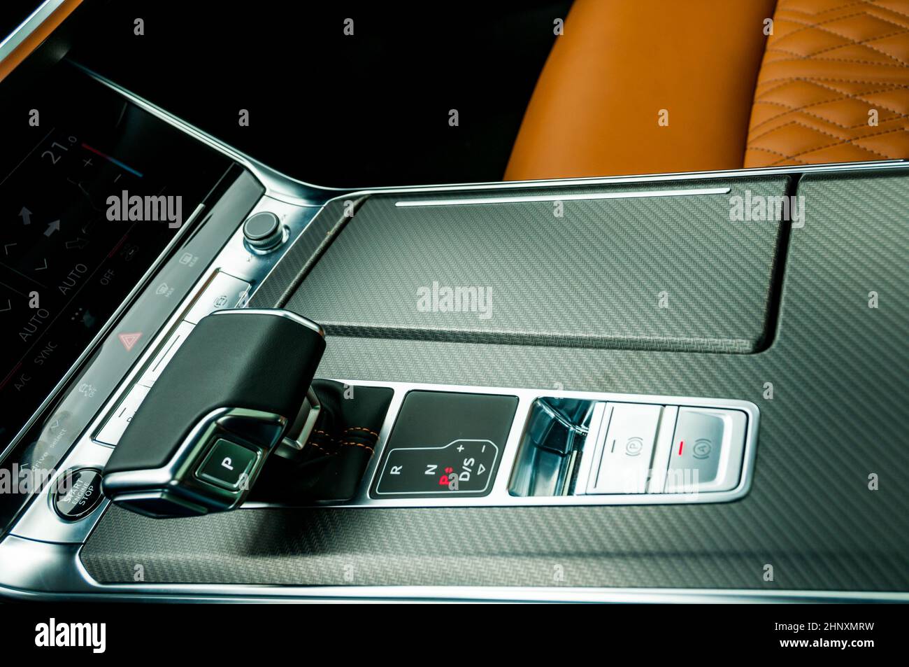 Interior of an Audi A7L photographed in Shanghai, China Stock Photo - Alamy