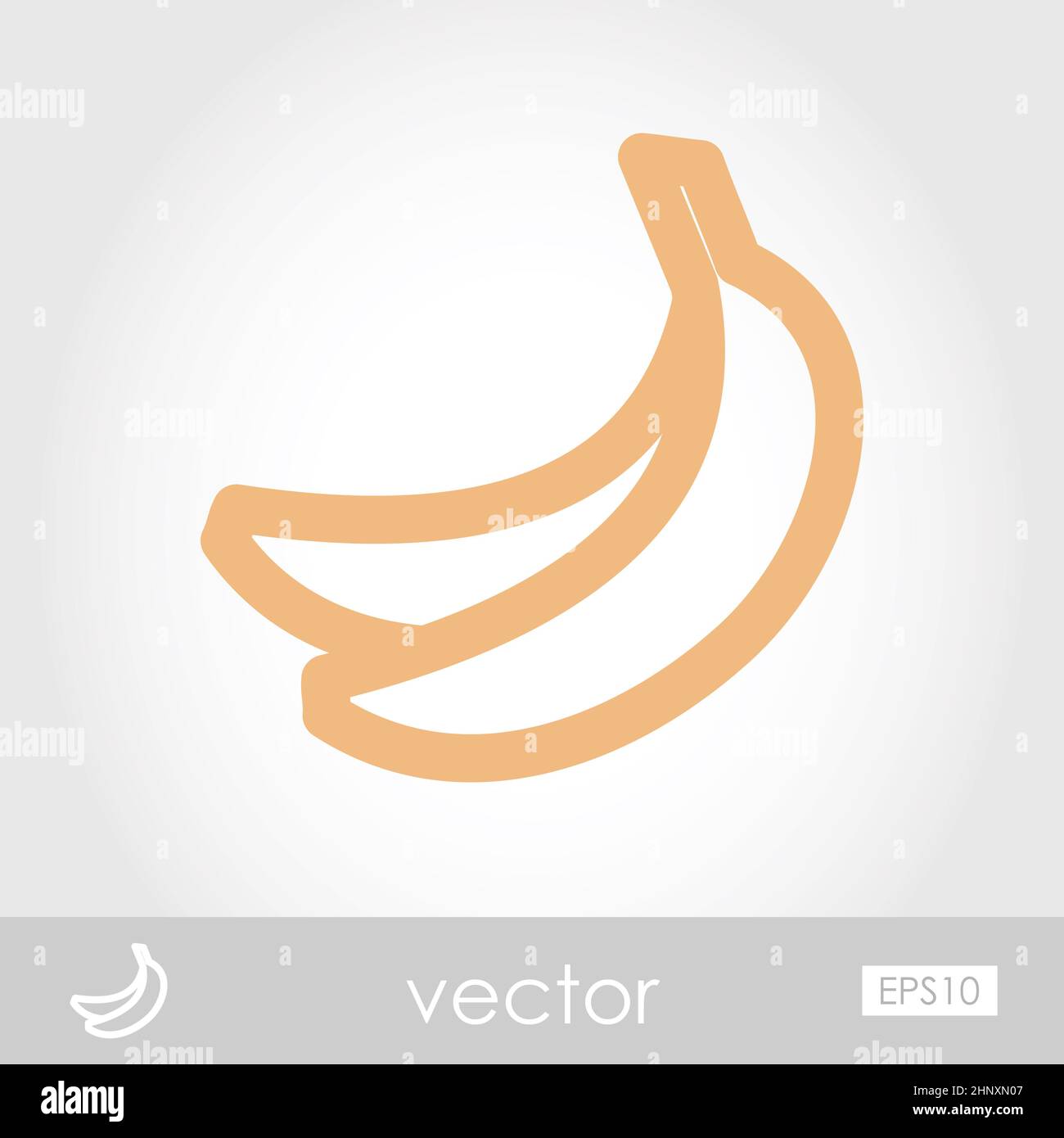 The modern vector banana icon, eps 10 Stock Photo - Alamy