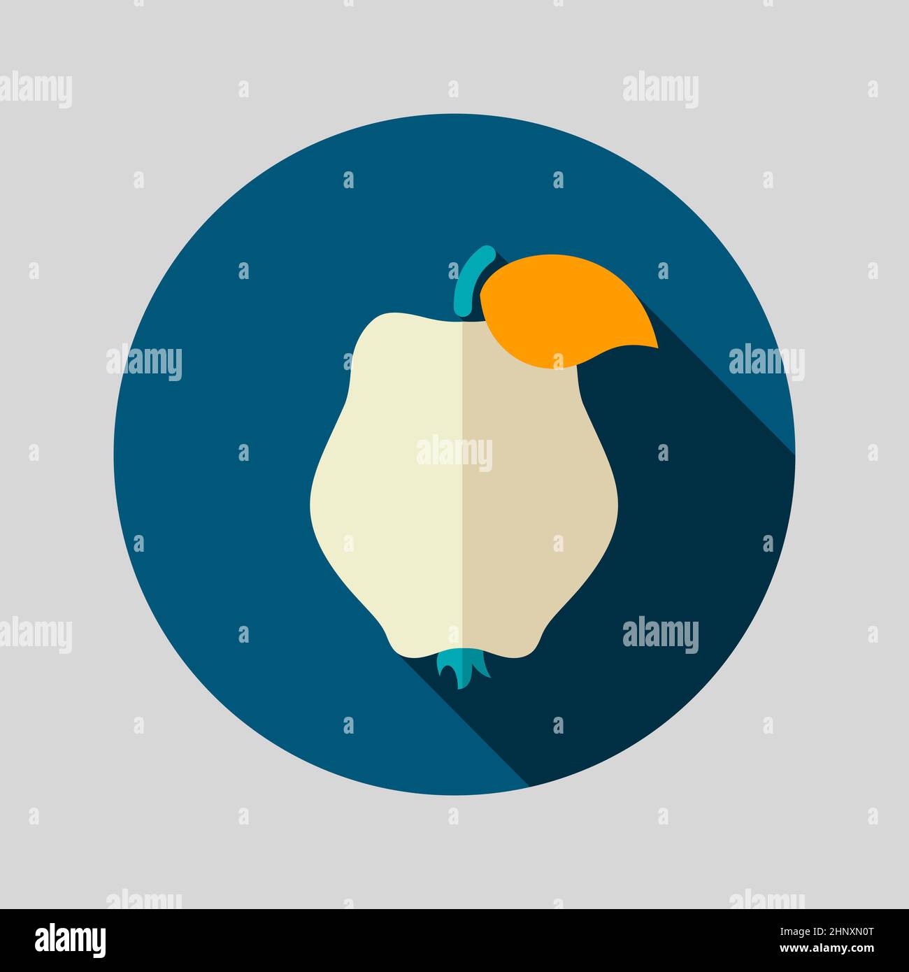 Yellow quince fruit icon hi-res stock photography and images - Alamy