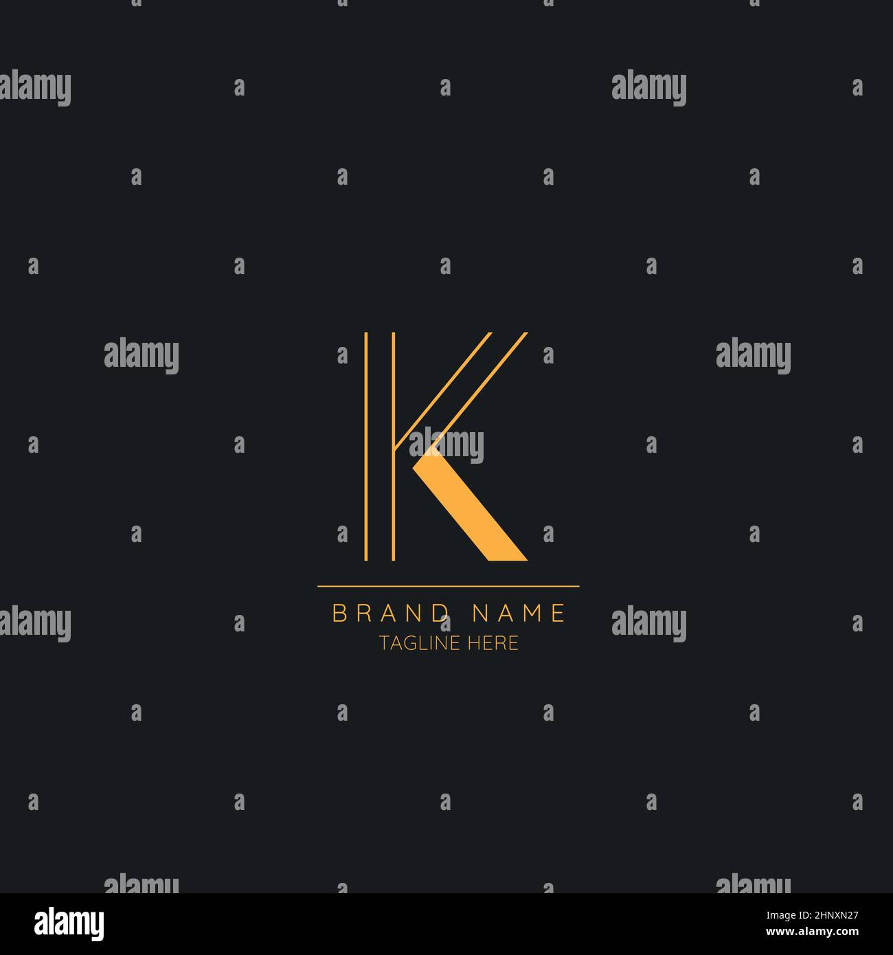 Modern and creative K logo design, Minimal Luxury initial based vector ...