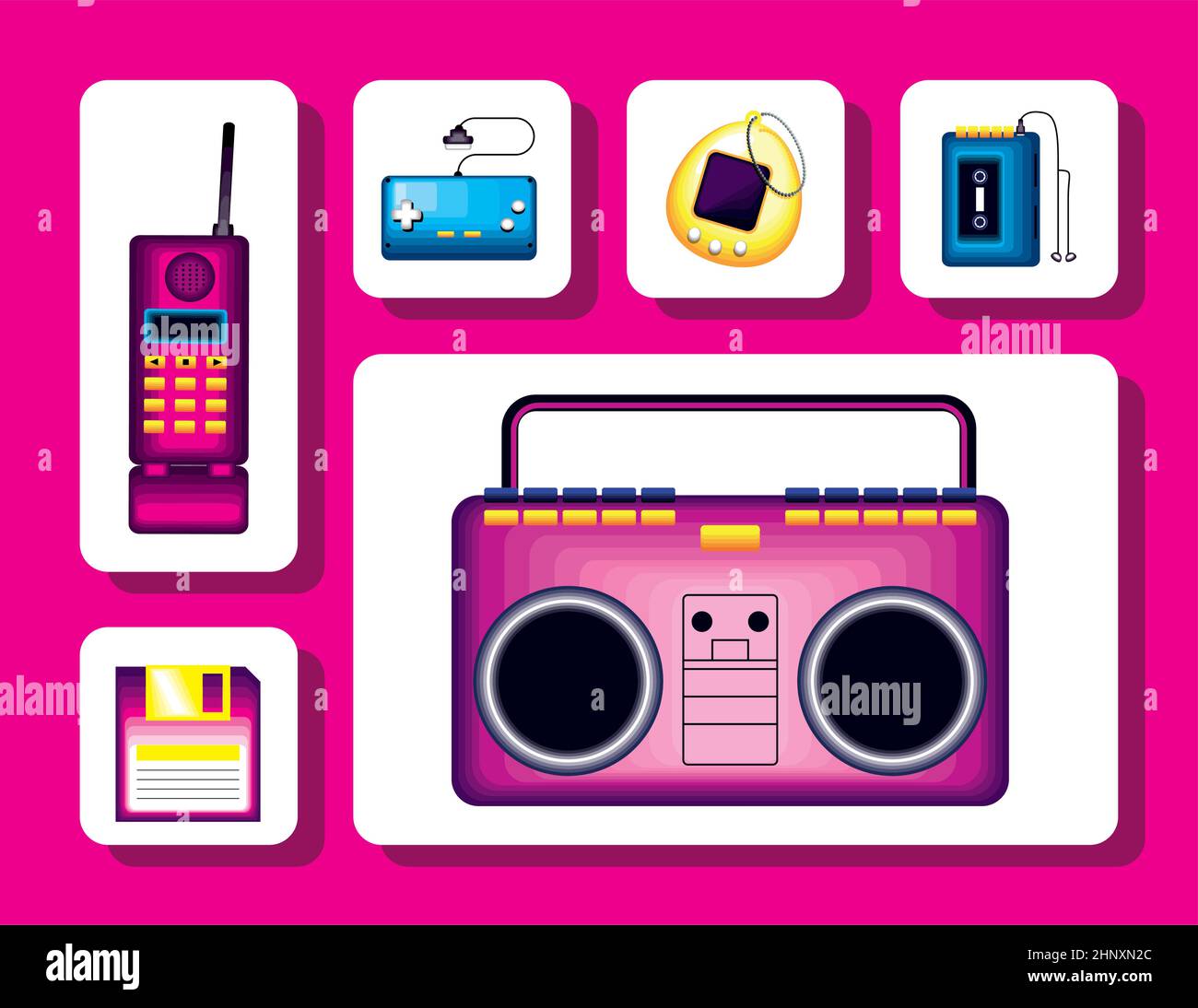 Video game gadgets devices Stock Vector Images - Alamy