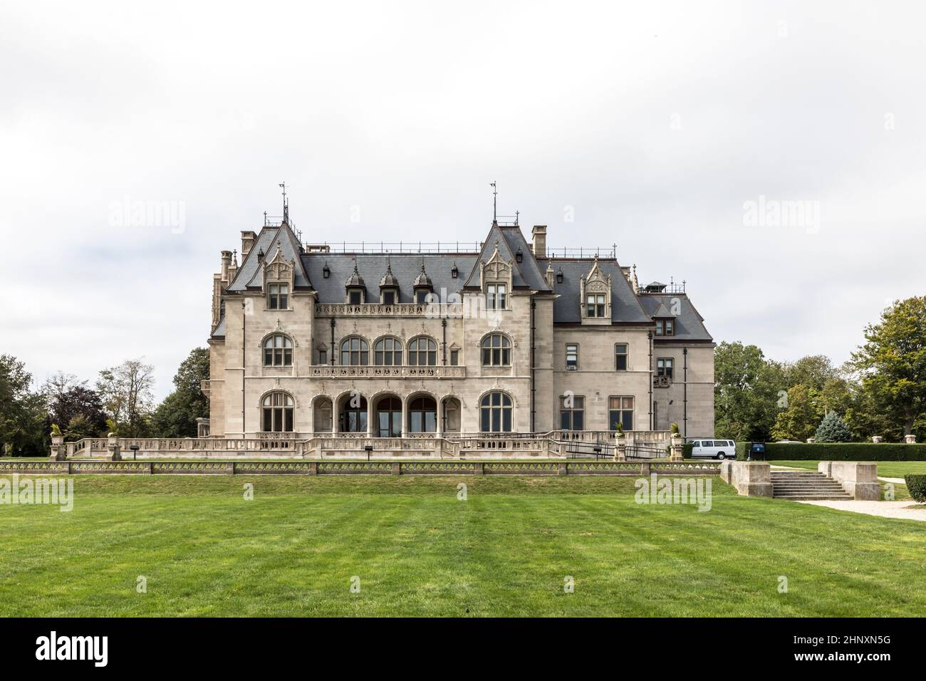 Ochre Court viewed from Newport Cliff Walk, USA Stock Photo - Alamy