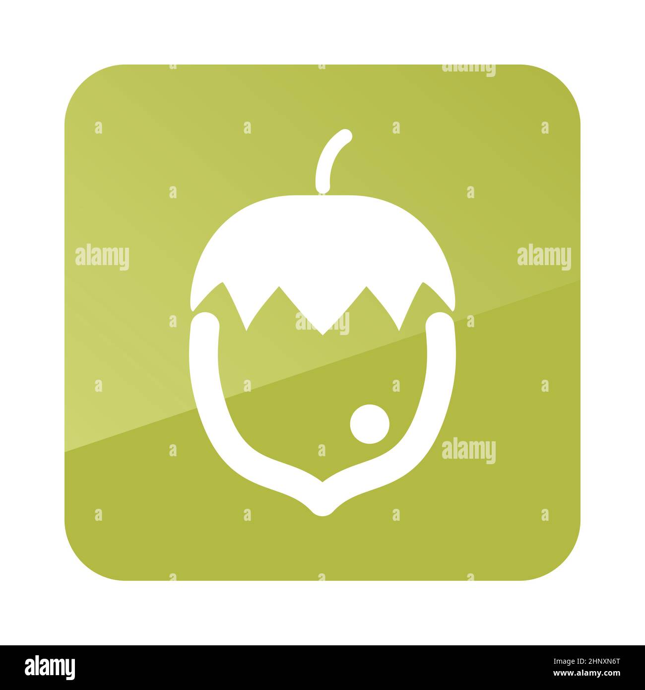 Nut outline icon. Fruit. Vector illustration, eps 10 Stock Photo - Alamy