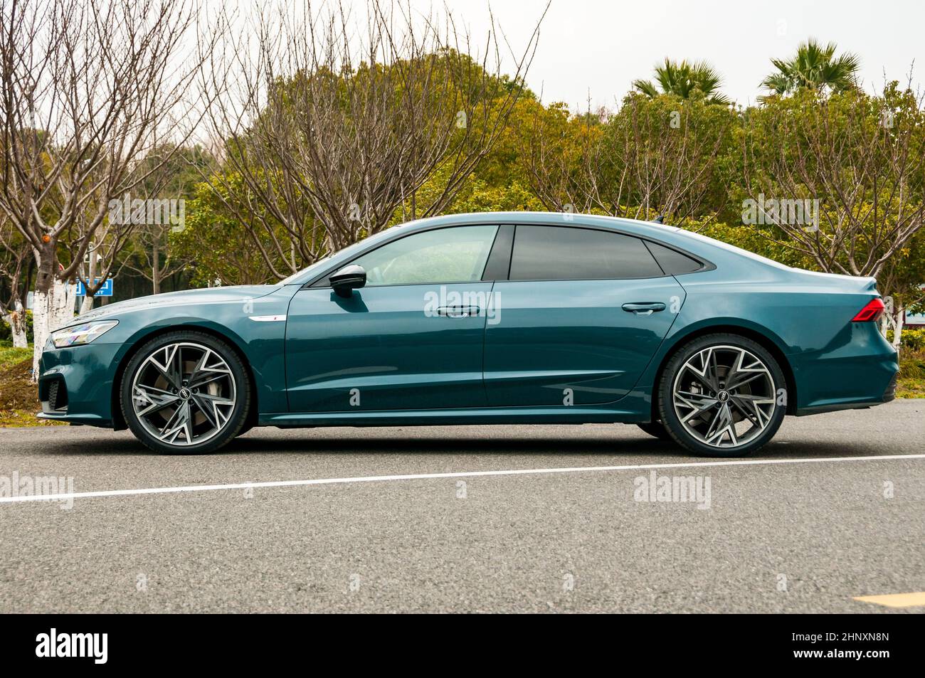 Audi A7L photographed in Shanghai, China Stock Photo - Alamy