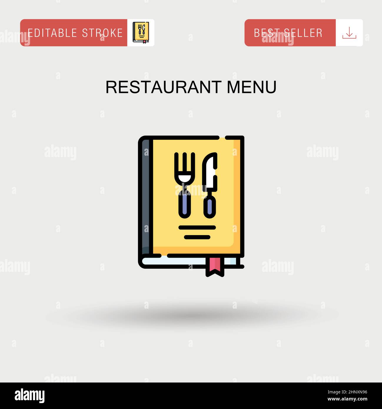 Restaurant menu Simple vector icon Stock Vector Image & Art - Alamy