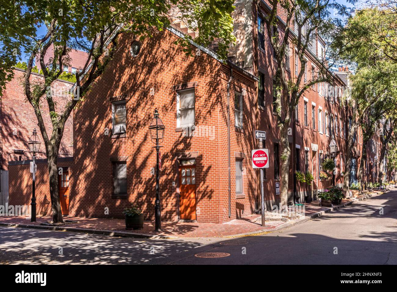 old historic victorian brick buildings in Melrose, Victoria street ...