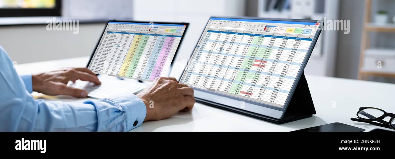 Medical Coding Bill And Billing Codes Spreadsheets Stock Photo - Alamy