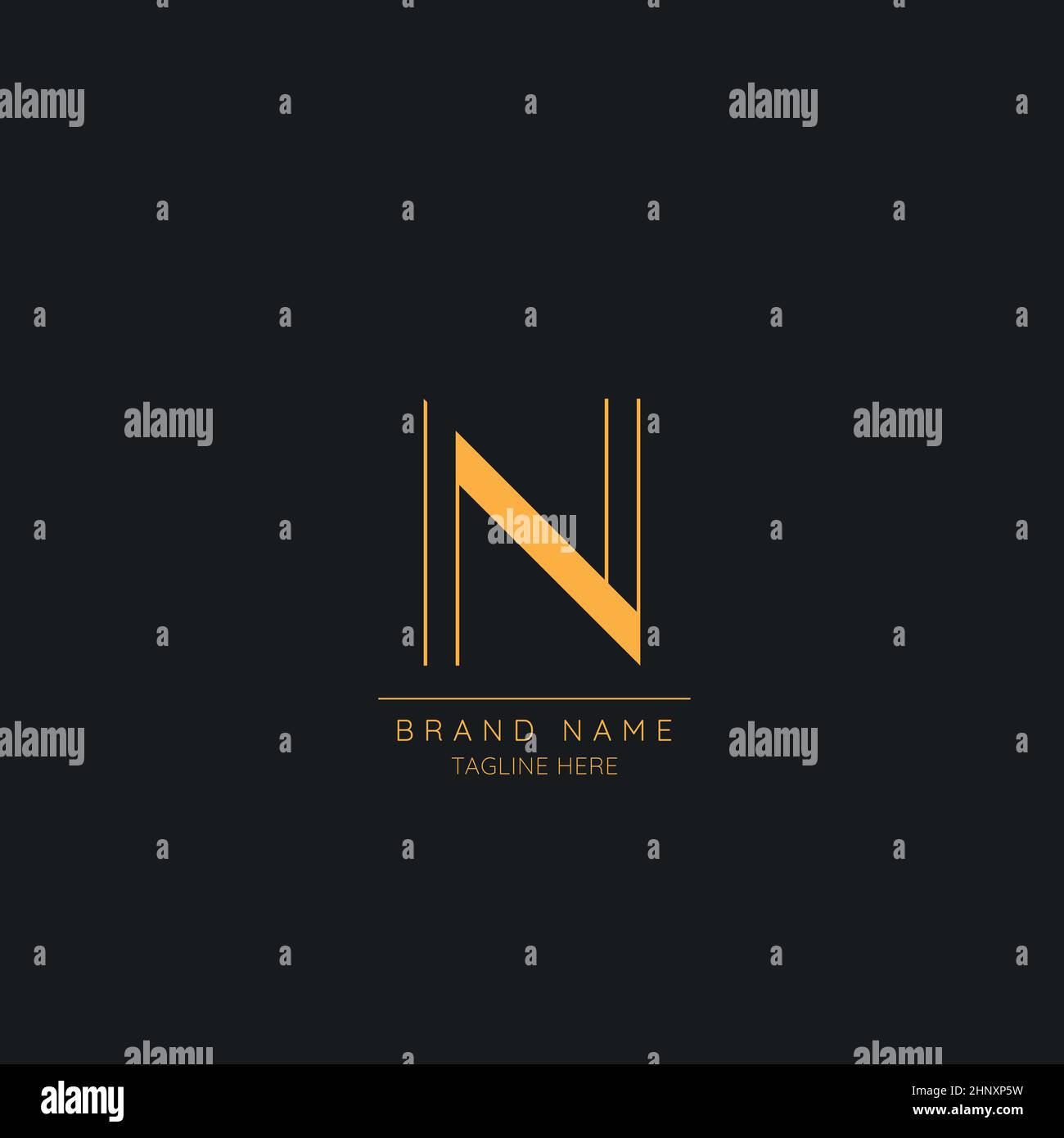 Modern and creative N logo design, Minimal Luxury initial based vector ...