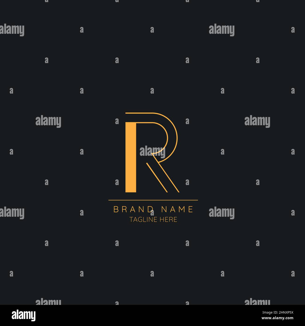 Modern and creative R logo design, Minimal Luxury initial based vector ...