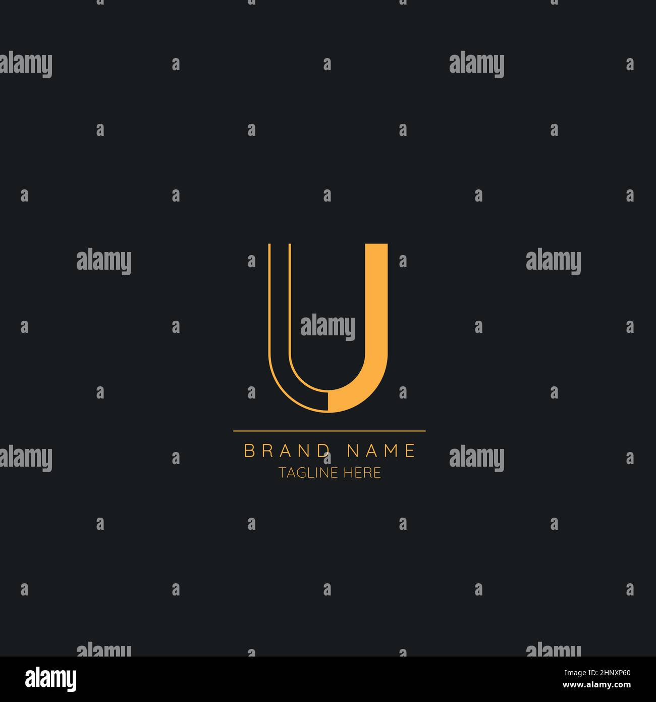 Modern and creative U logo design, Minimal Luxury initial based vector ...