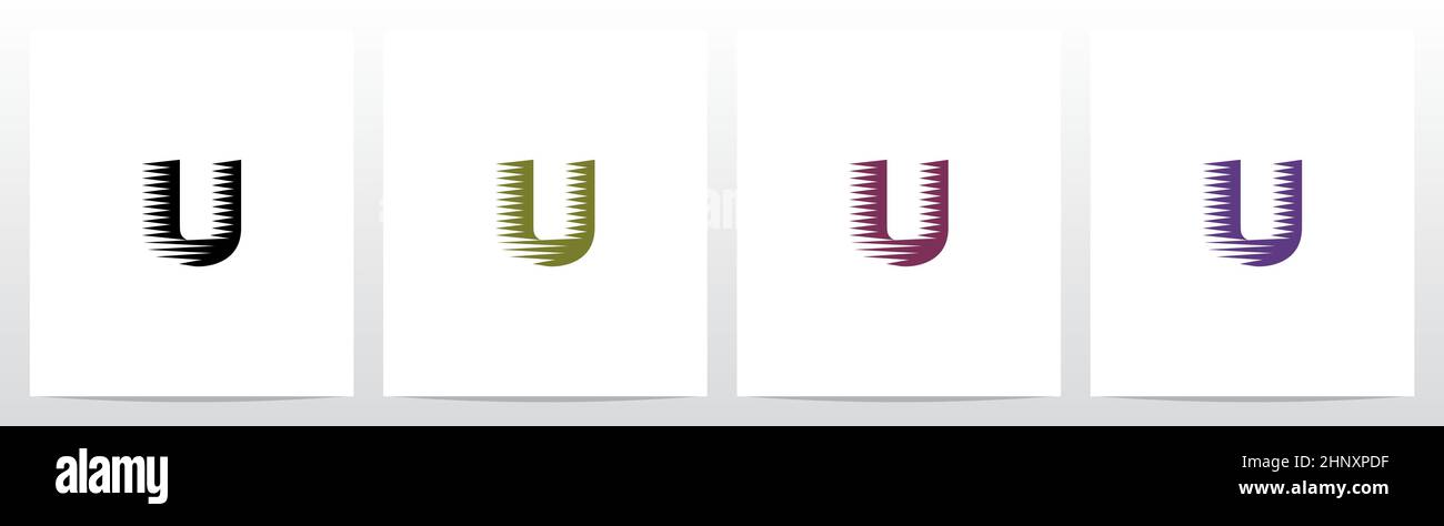 Microphone On Letter Logo Design U Stock Vector Image & Art - Alamy