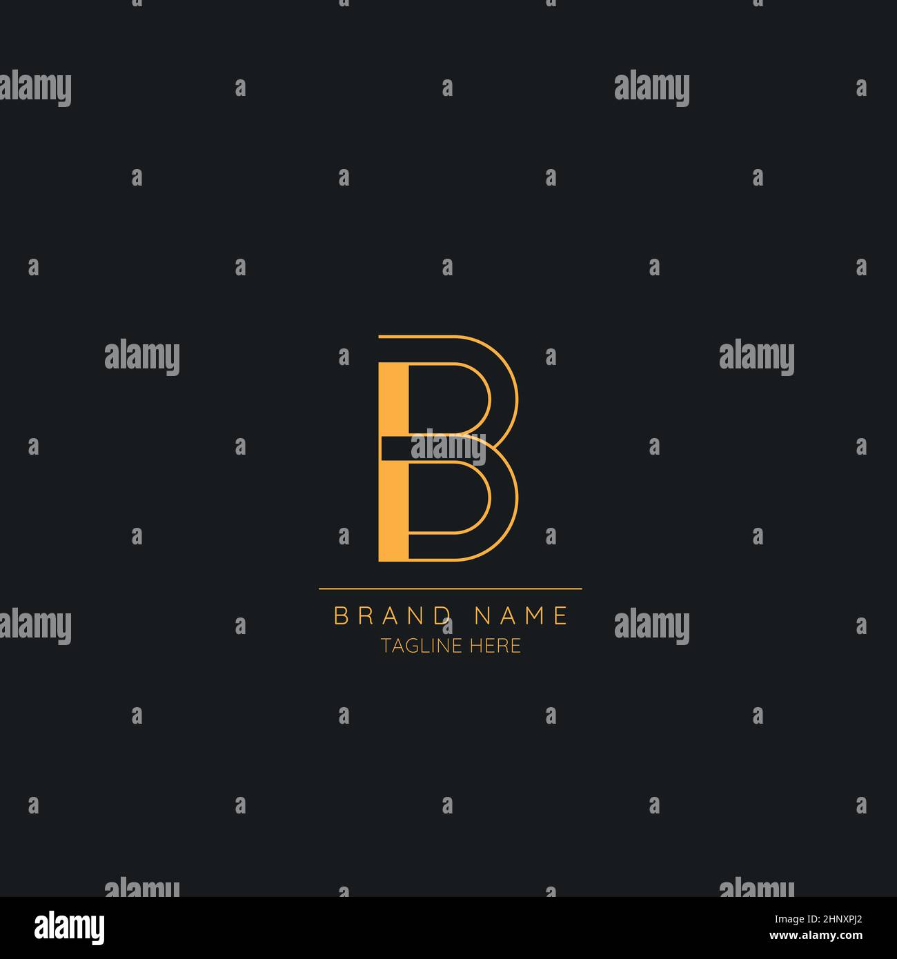 Modern and creative B logo design, Minimal Luxury initial based vector ...