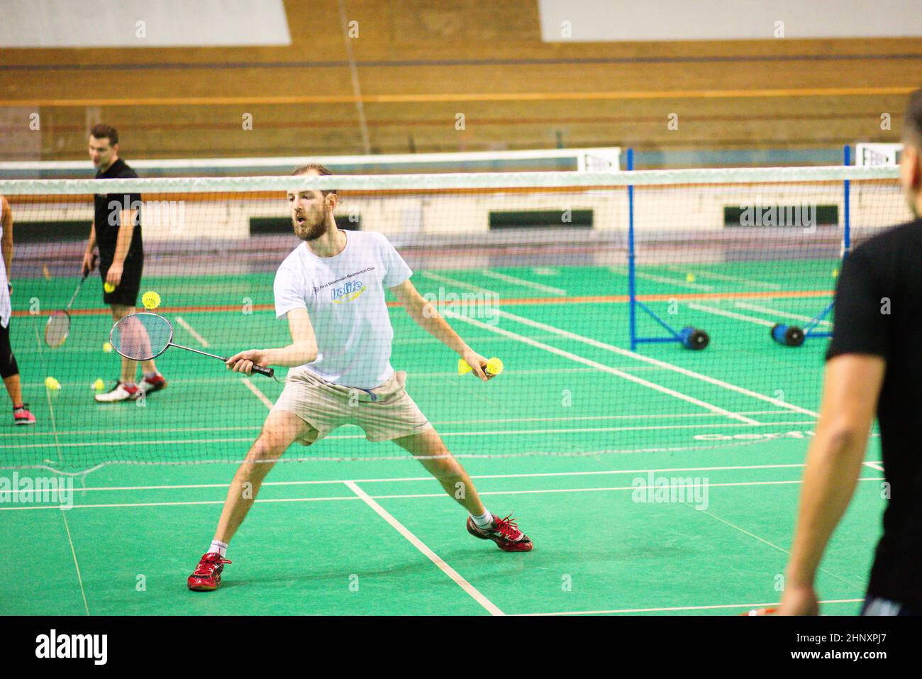 Badminton player net hi-res stock photography and images - Alamy