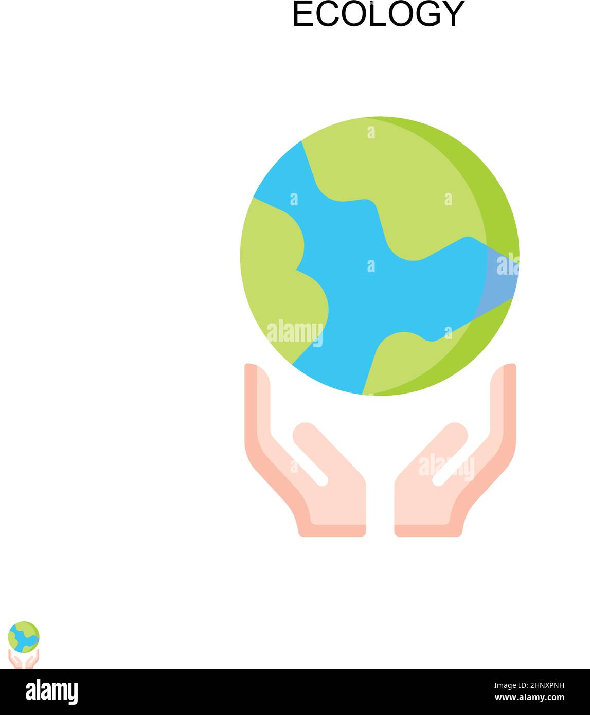 Ecology Simple vector icon. Illustration symbol design template for web ...