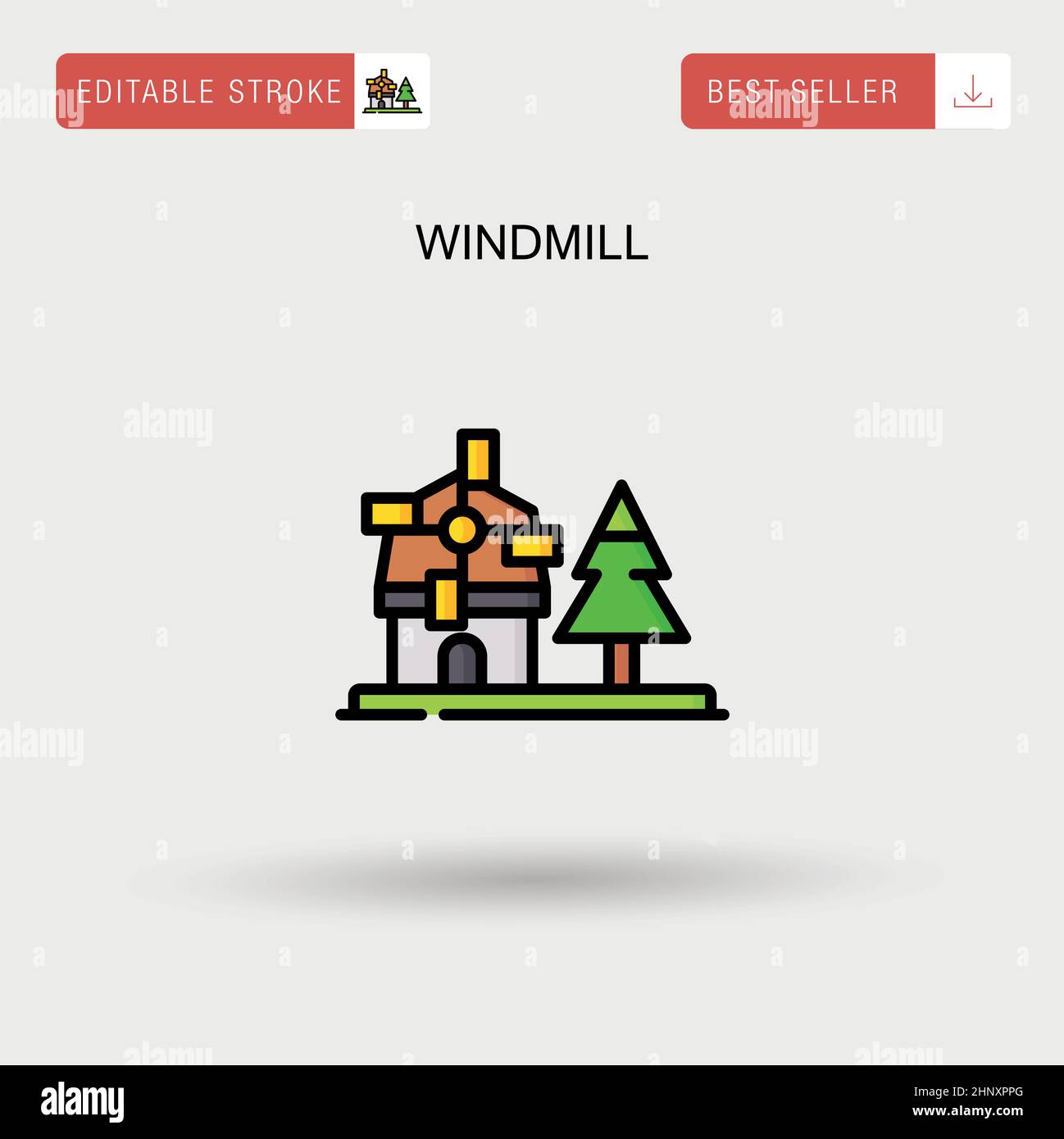 Offshore windfarm electricity Stock Vector Images - Alamy