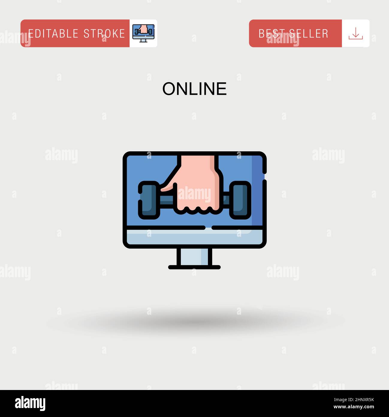 Online Simple vector icon Stock Vector Image & Art - Alamy