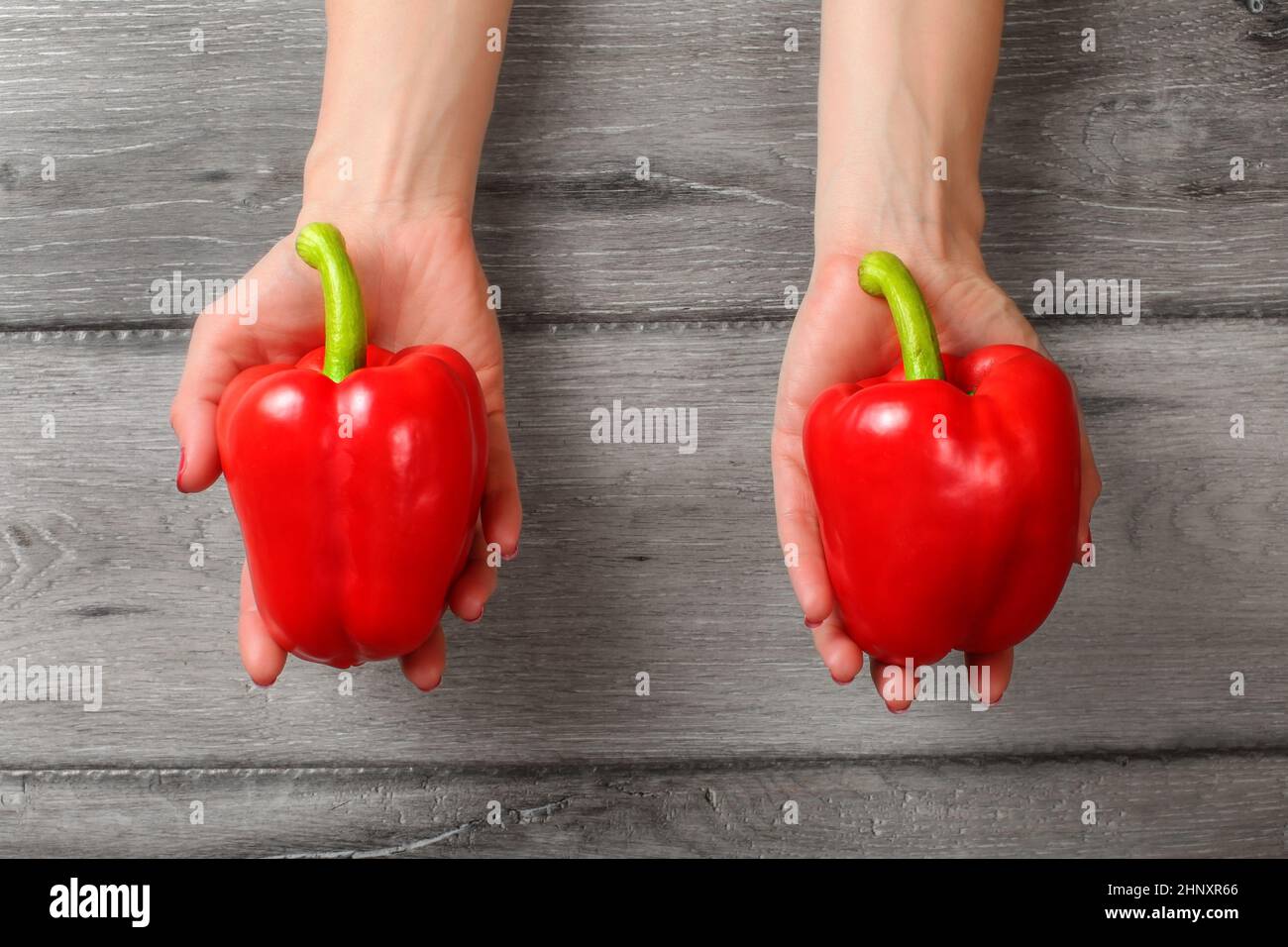 Close up chef holding two hi-res stock photography and images - Alamy