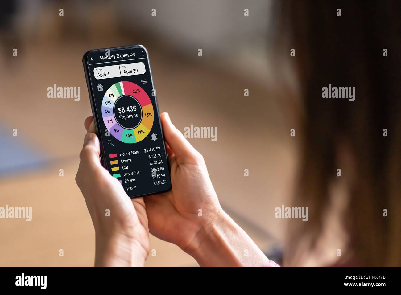 Money Tracker App. Budget And Expense Planning Stock Photo - Alamy