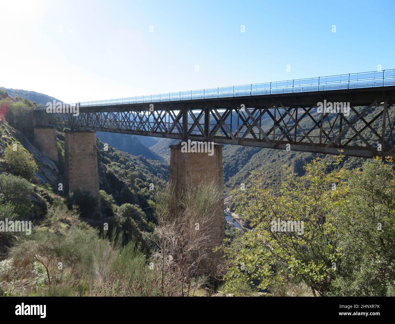 iron road bridges metal rail light at the end of the tunnel train ...