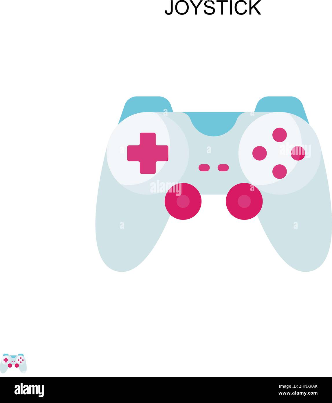 Joystick Simple vector icon. Illustration symbol design template for ...