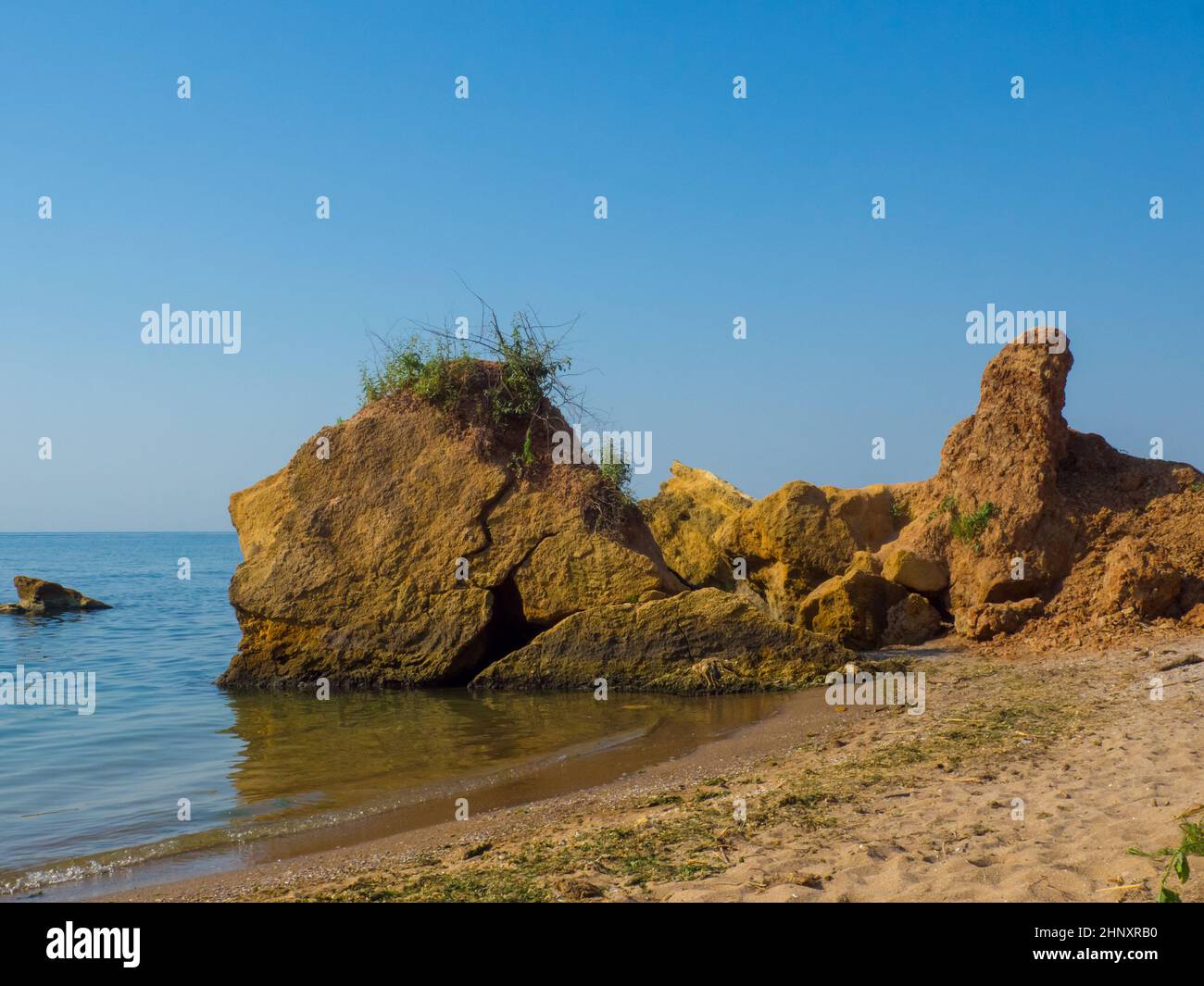 Beautiful sea at noon in summer Stock Photo - Alamy