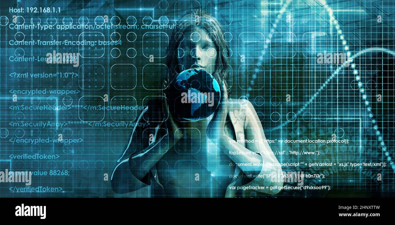 Latest Technology Around The World As Art Stock Photo - Alamy