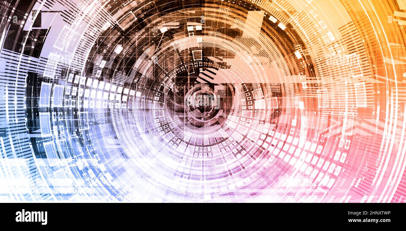 Software Engineering With A Technical Concept Art Stock Photo - Alamy