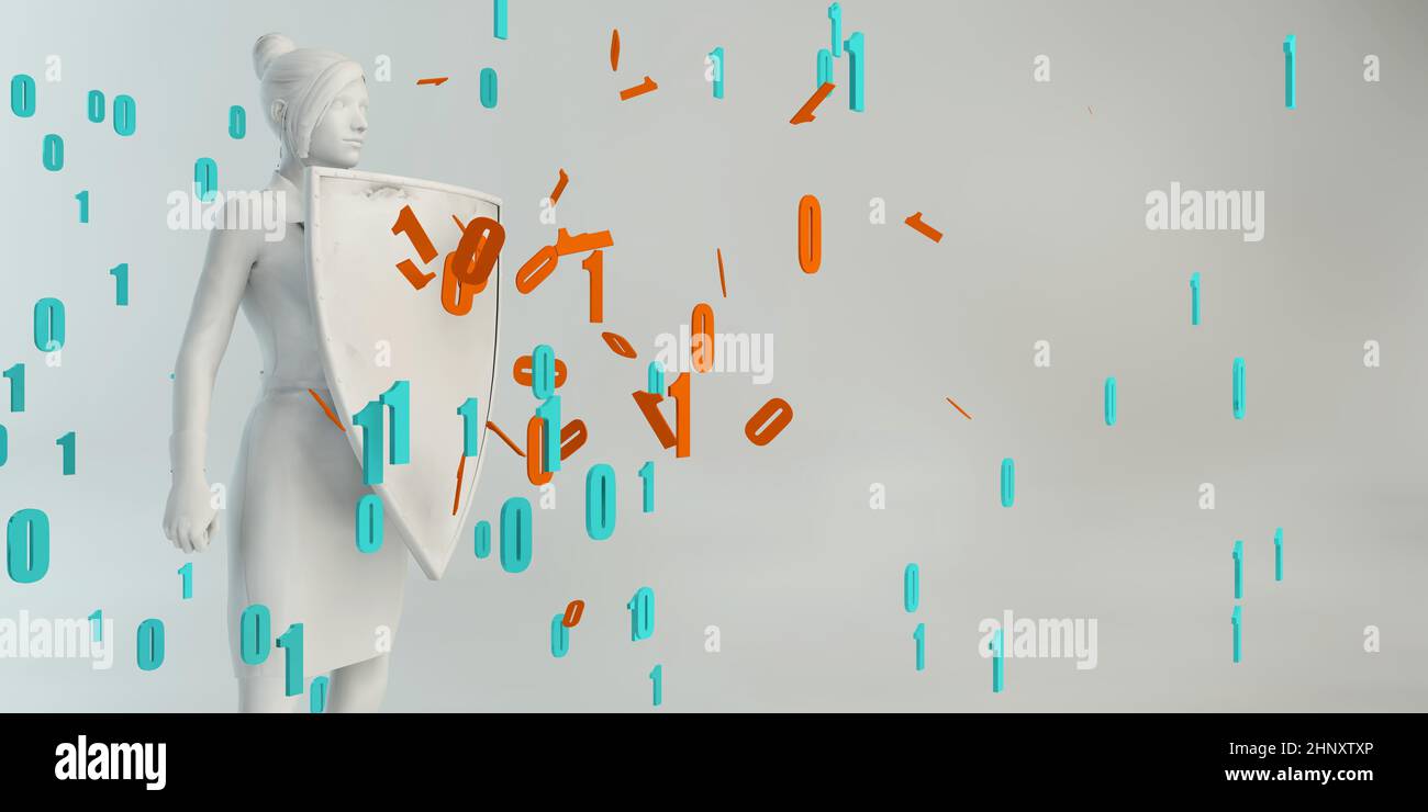 Business Data Security in a Computer Network Protection Stock Photo - Alamy