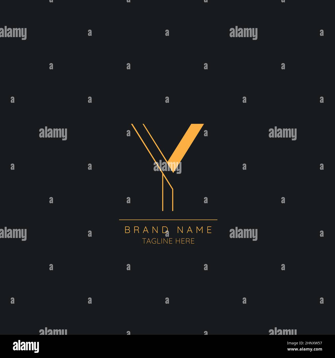 Modern and creative Y logo design, Minimal Luxury initial based vector ...