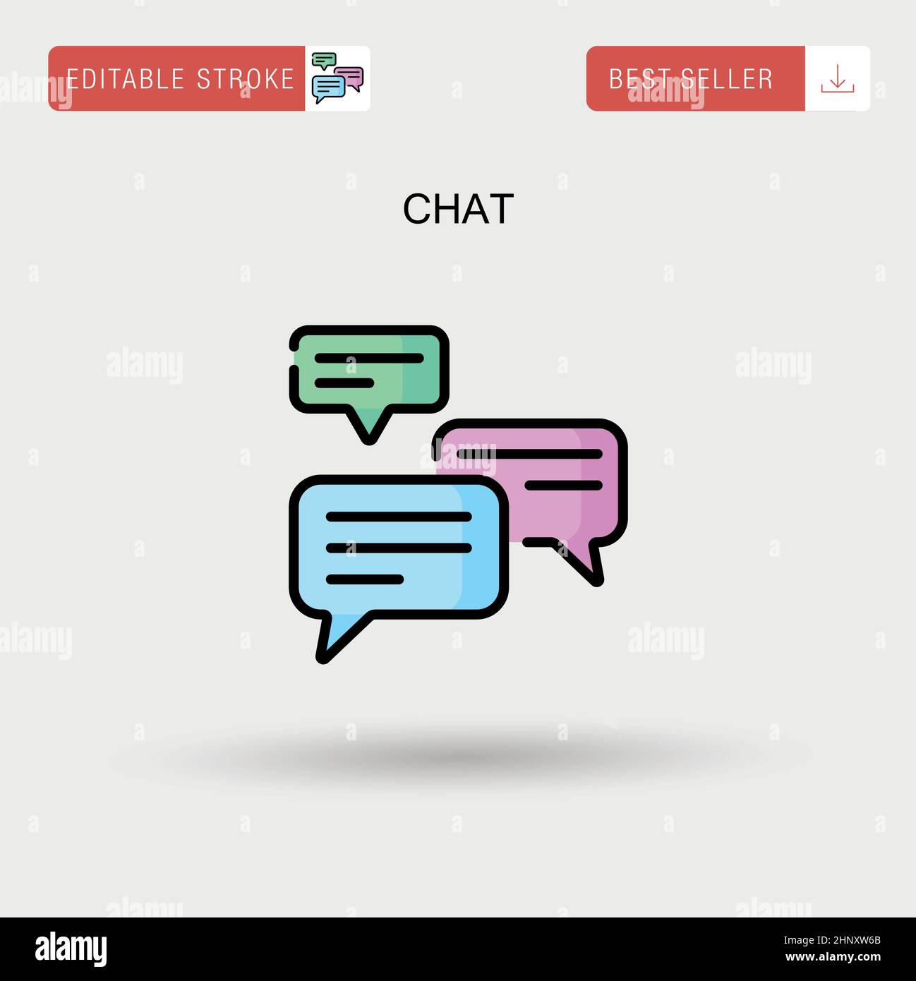 Live chat laptop screen Stock Vector Images - Alamy