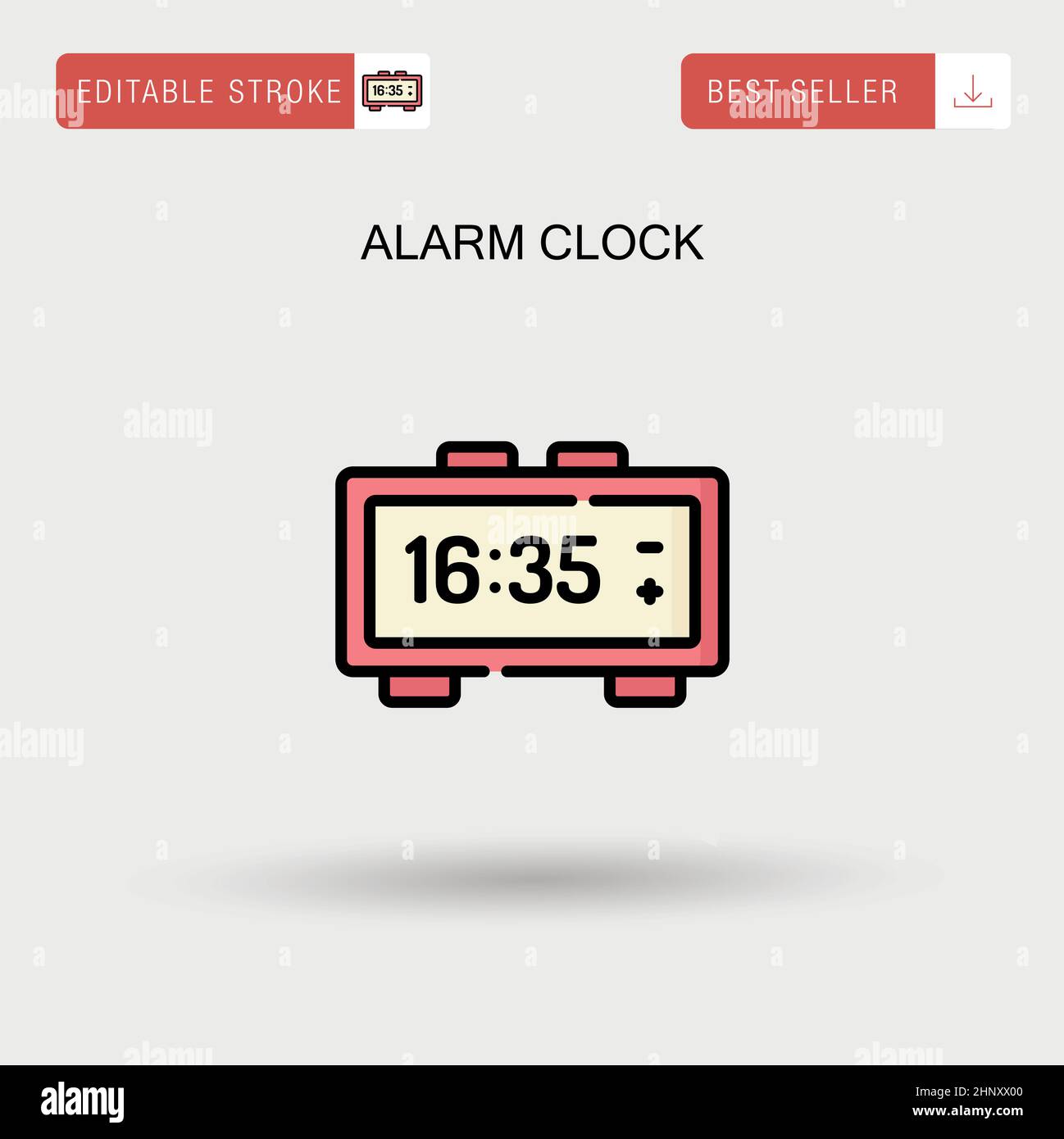 Wake up cartoon alarm clock hi-res stock photography and images - Alamy
