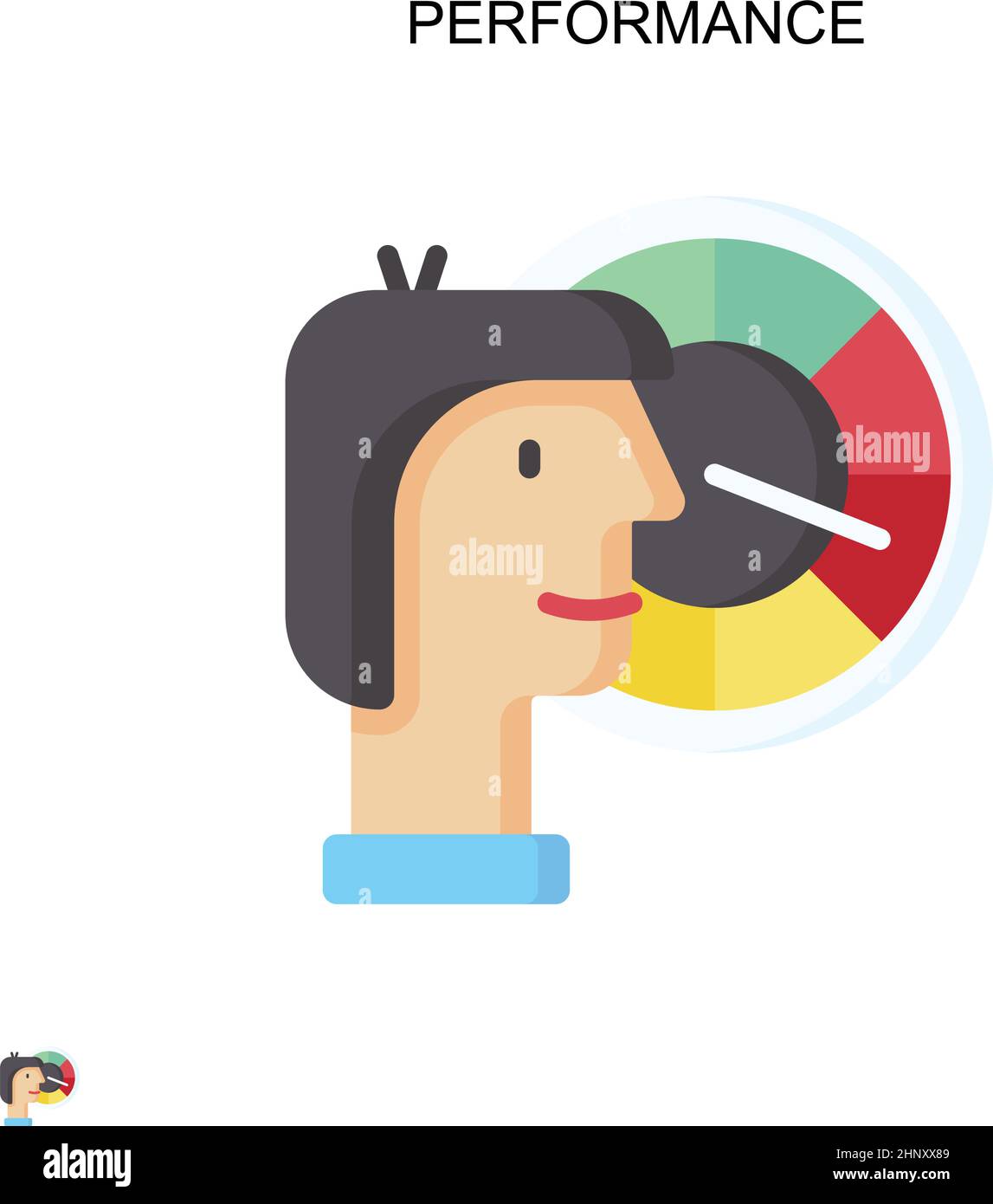 Performance Simple vector icon. Illustration symbol design template for web mobile UI element ...