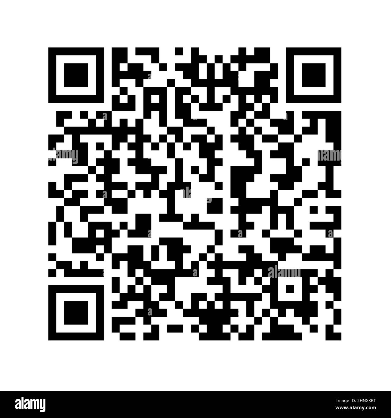 Vector QR code sample for smartphone scanning isolated on white ...