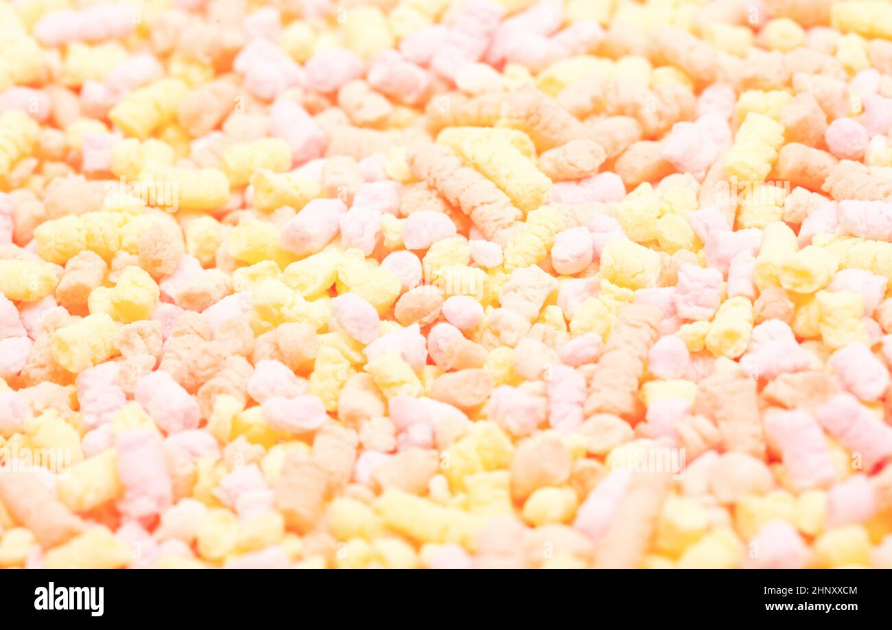 Dutch sweet colored sprinkles or vruchten hagelslag, isolated Stock ...