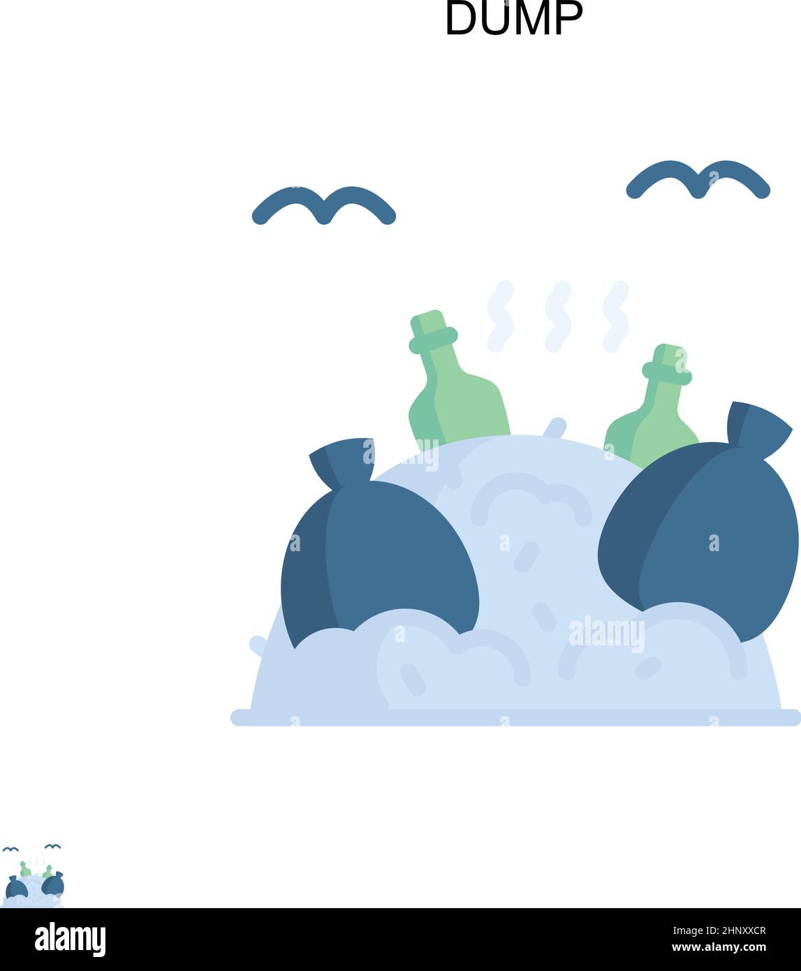 Dump Simple vector icon. Illustration symbol design template for web ...