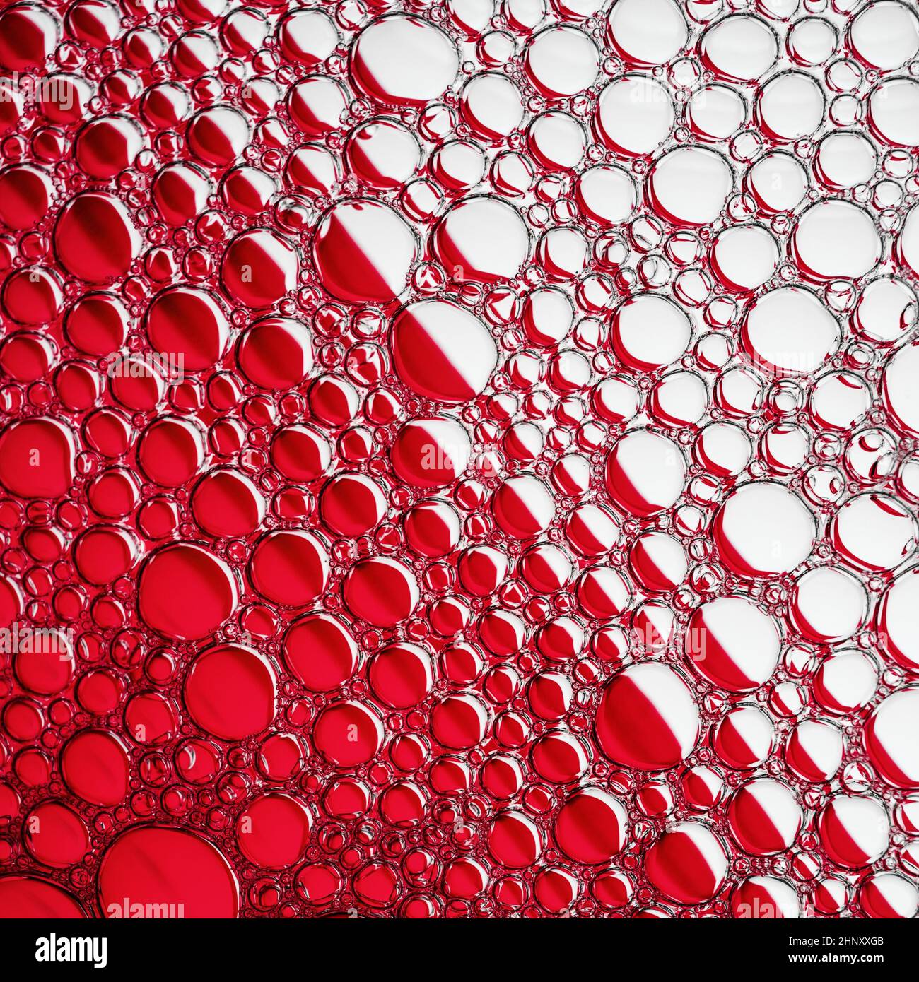 Abstract red bubbles texture. Foam bubbles macro background Stock Photo ...