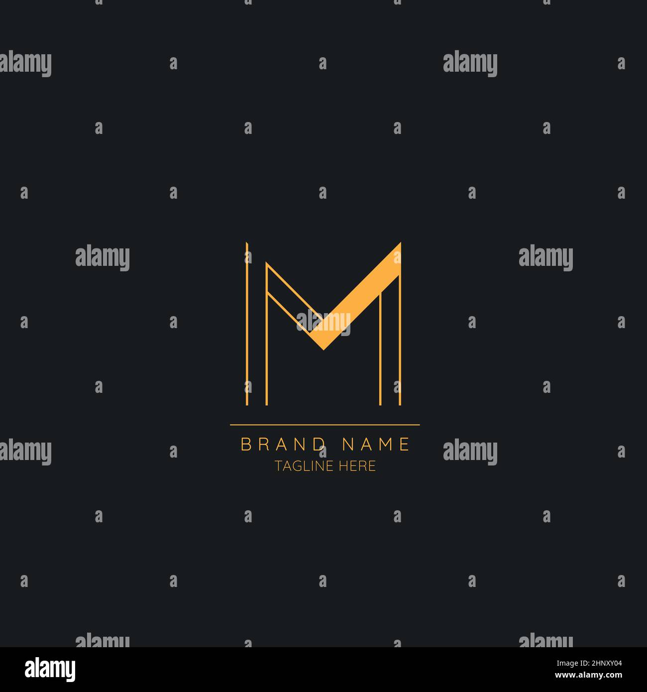 Modern and creative M logo design, Minimal Luxury initial based vector ...
